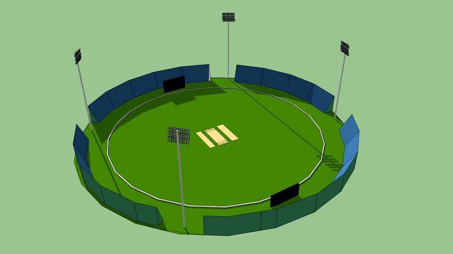 Cricket Stadium 3d model