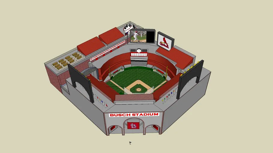 My Busch Stadium 3d model