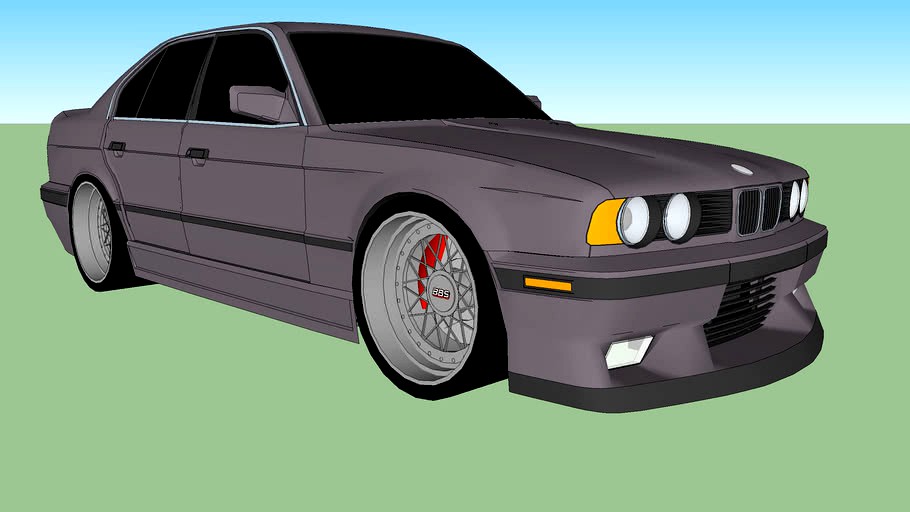 BMW E34 Motorsport ( M5ish) 3d model