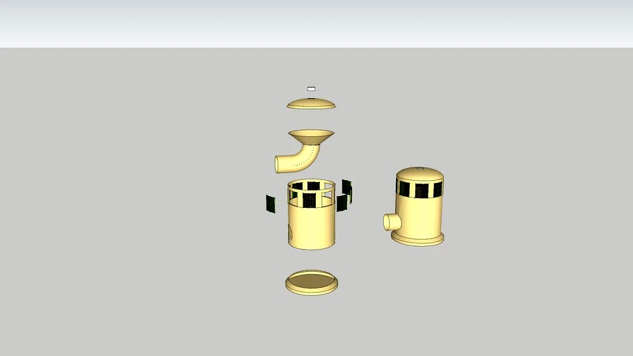 intake structure 3d model