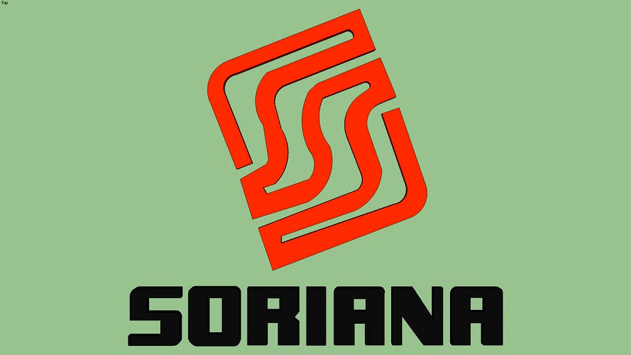 logo de soriana 3d model