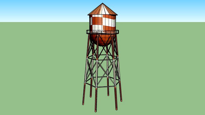 Water Tank - Moffett Airfield 3d model