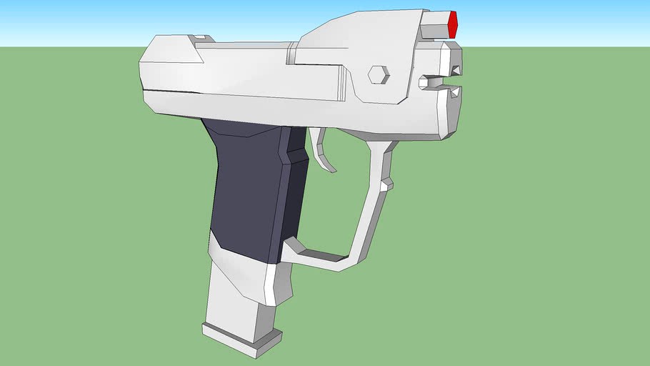 Halo CE Pistol with Removable Mag 3d model