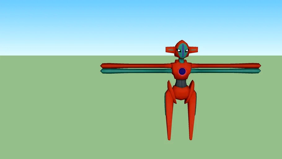 Deoxys 3d model
