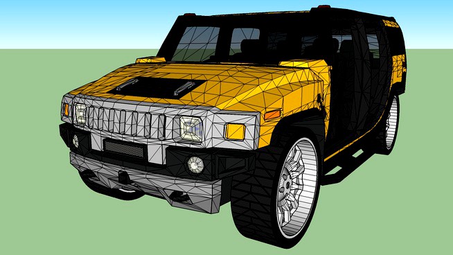 Hummer H2 3d model