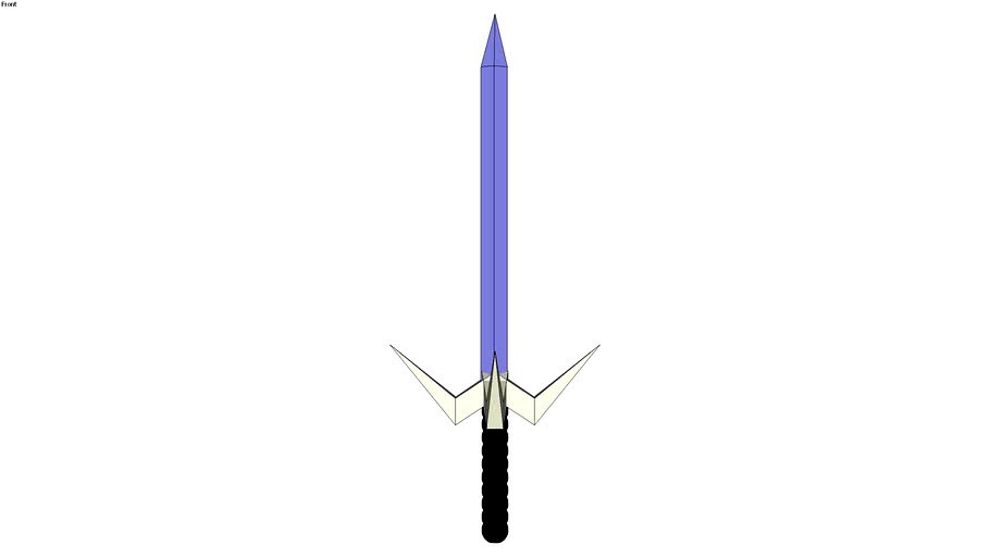 4-Point Sword 3d model