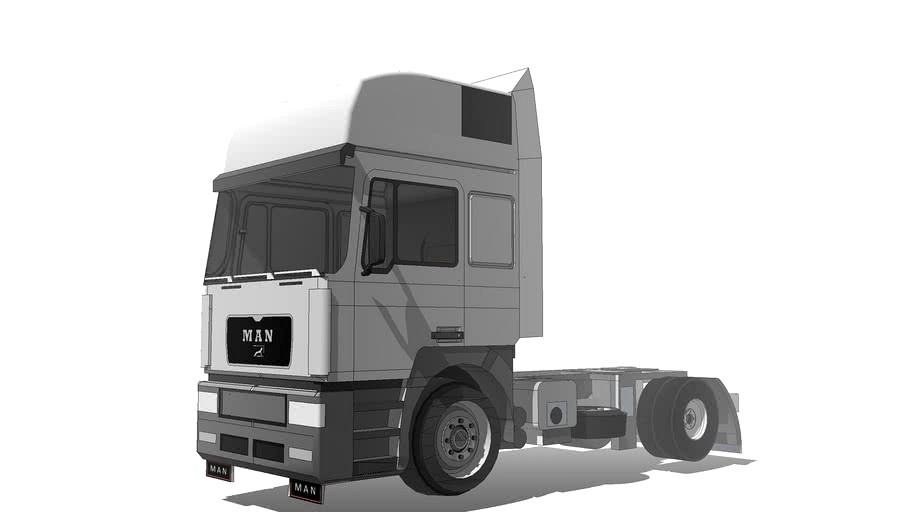 MAN F2000 Truck 3d model