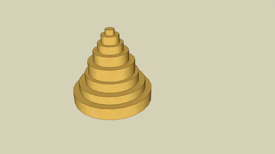 cercle based pirmeed 3d model