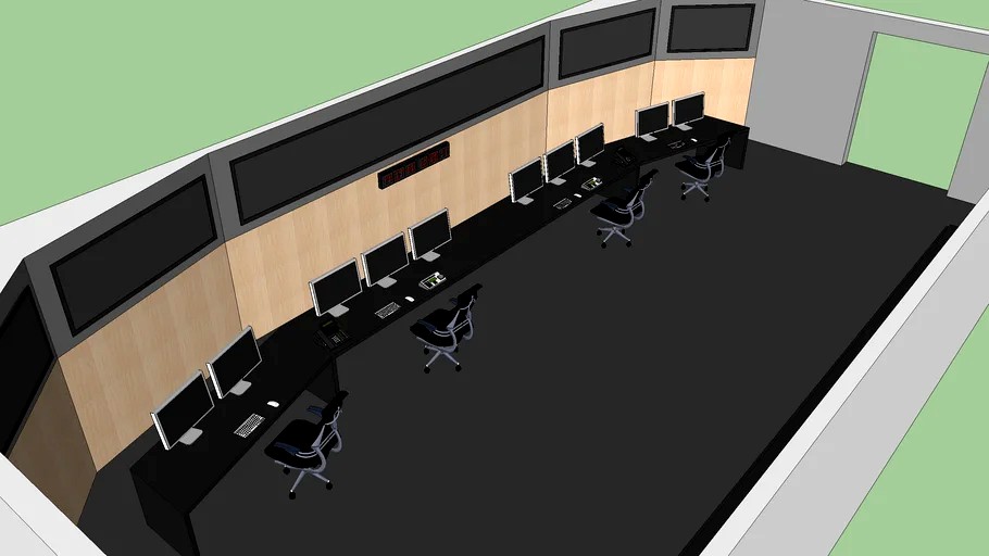 CCTV Control Room 2 3d model