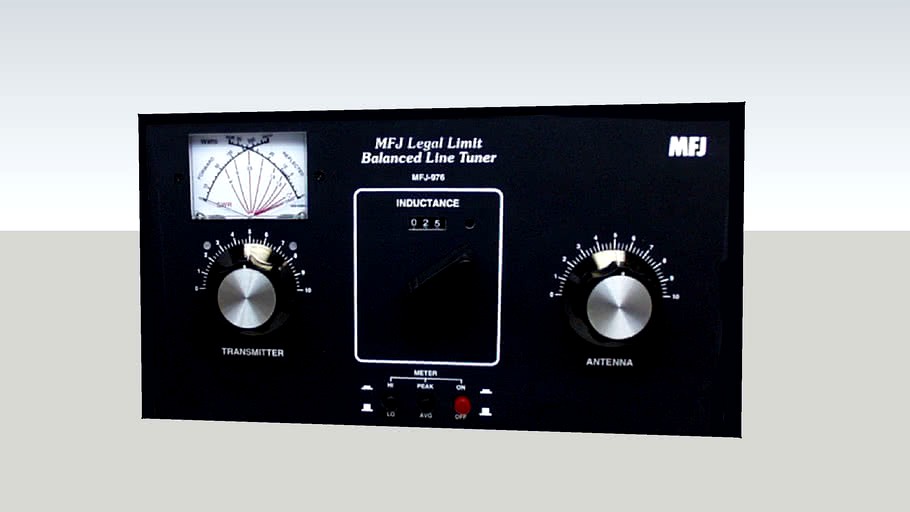 MFJ Antenna Tuner 3d model