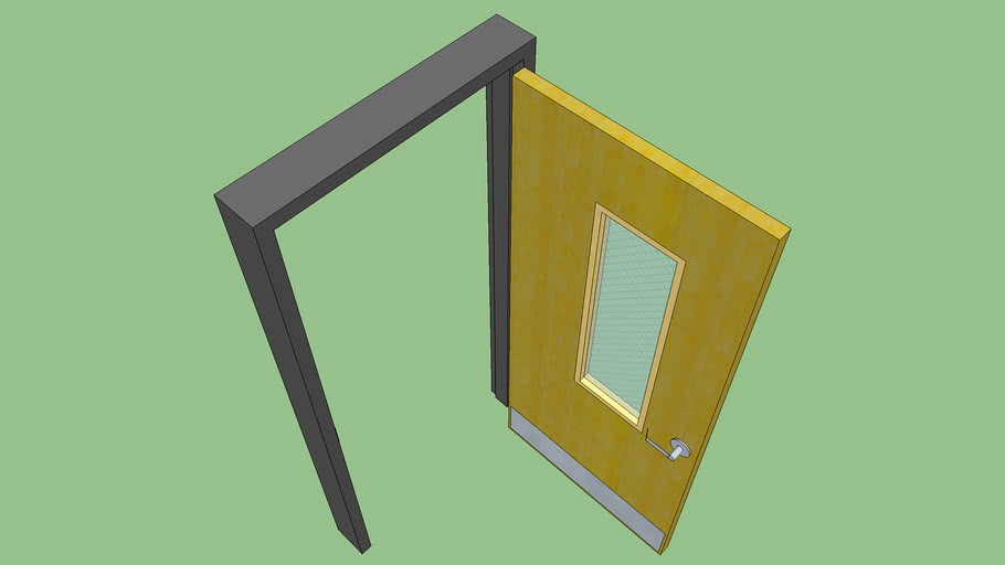 KJH classroom door 3d model