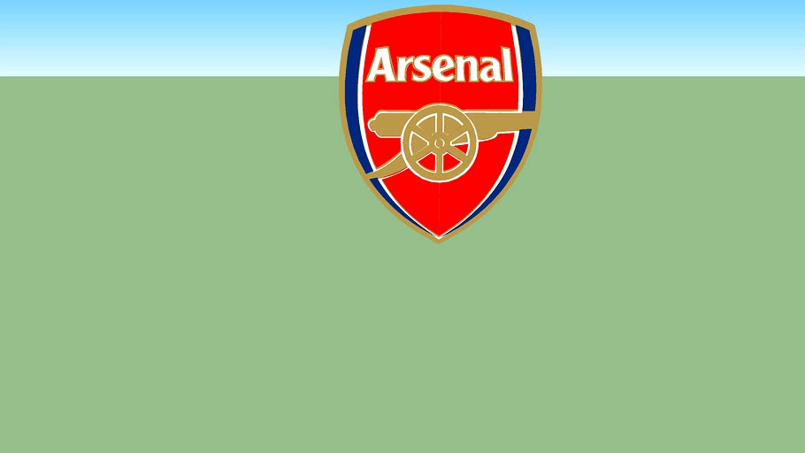 logo football Arsenal 3d model