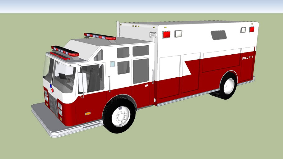 Pierce Heavy Rescue 3d model