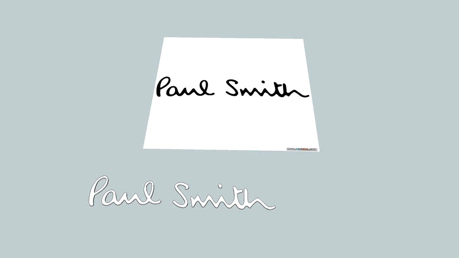 Paul Smith logo 3d model