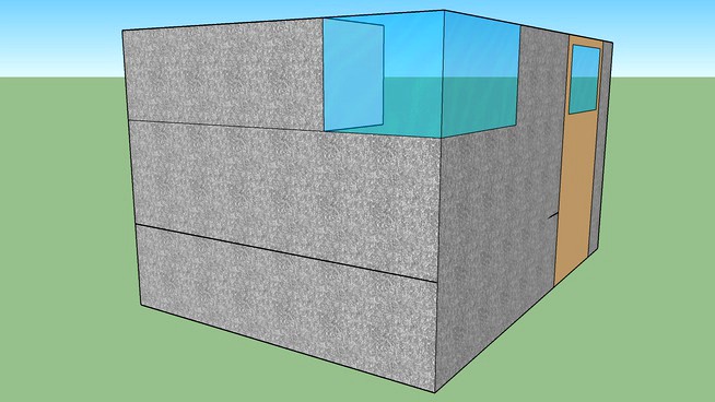 Proposed Balcony Cubicle 3d model