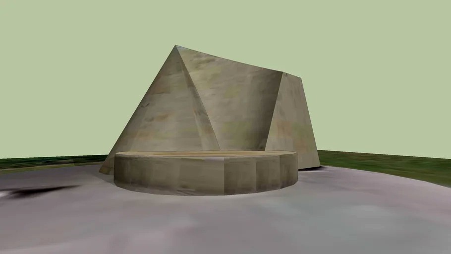 Cader Idris Sculpture, Cardiff Bay Wetlands Reserve, Cardiff, UK 3d model