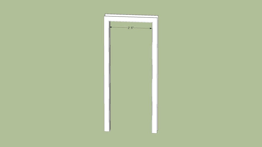 2'4' jamb and casing 3d model