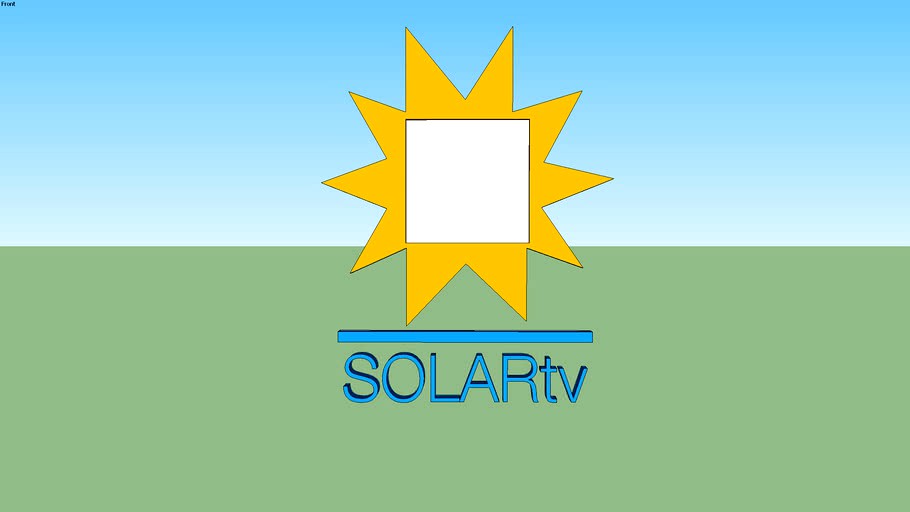 Solar TV Logo (2009-2011) 3d model