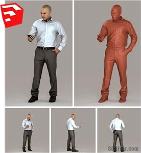 Free 3D Model: Male Character for SketchUP (BMAN0006HD2-O01P05S_SU ...
