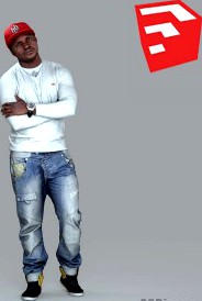 Free 3D Model: Male Character (CMan0007-HD2-O02P07S-Sketchup) Ready ...