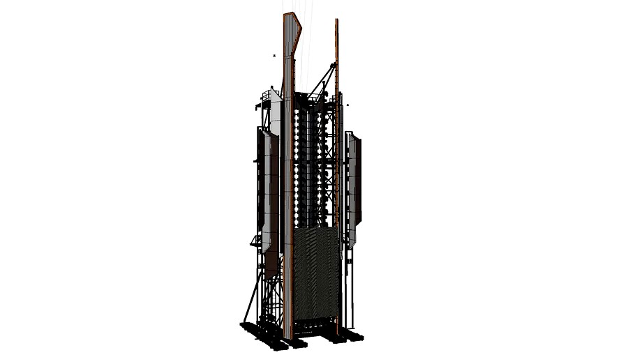 Rammstein Stage 2019 (Tower Only) 3d model