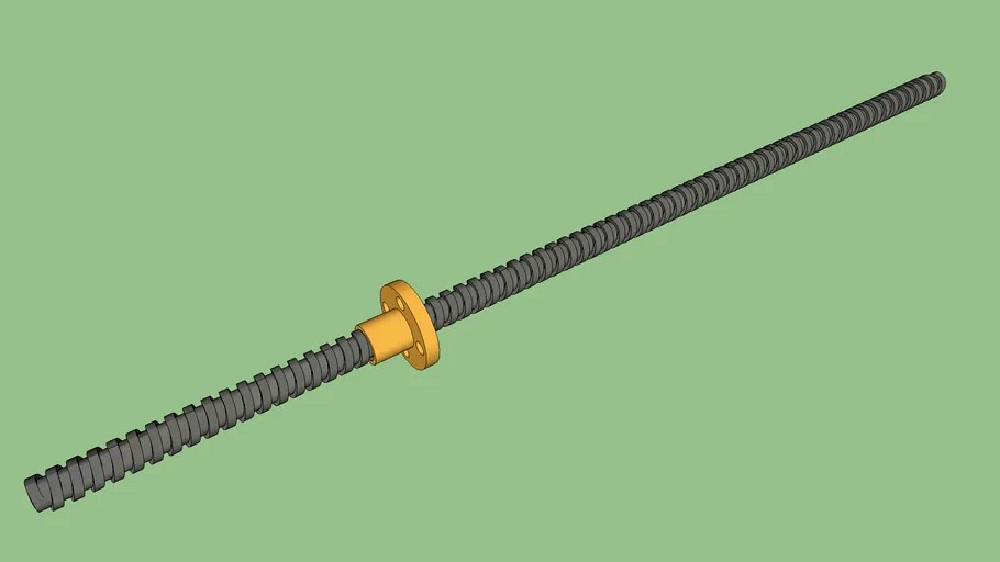 Trapezoidal spindle 3d model