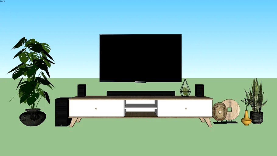 TV STAND SETUP 3d model