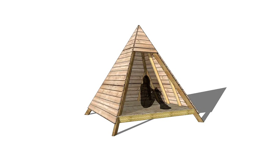 Timber Teepee 3d model