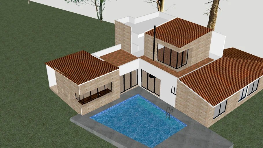 PROYECTO CASA LAGUNA 3d model