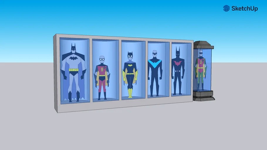 DCAU Bat Suit Displays 3d model