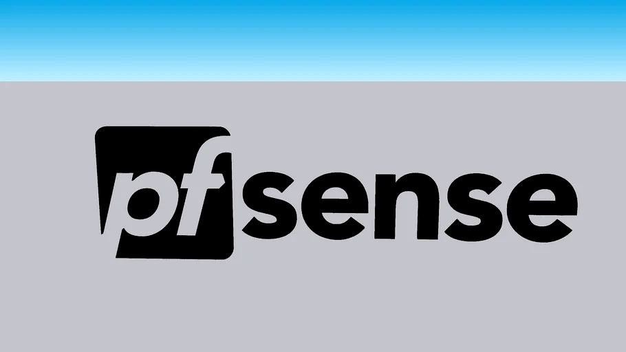 pfSense logo 3D model