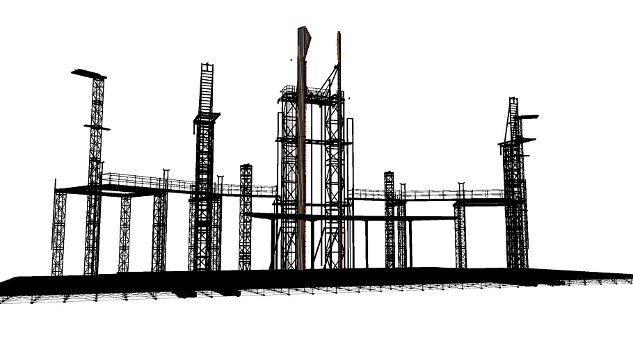 Rammstein Stage 2019 (Structural Only) 3d model