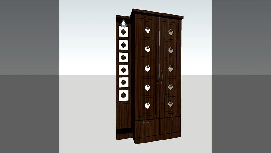 pooja unit design 3d model