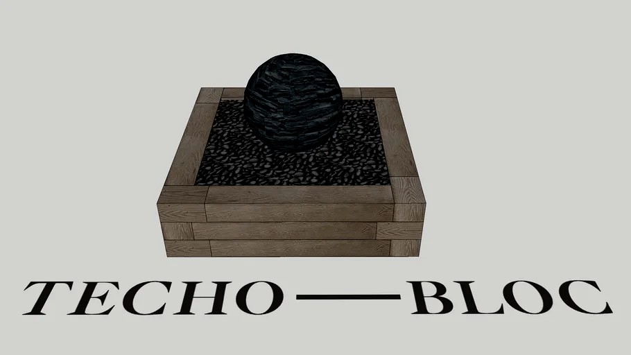 Techo-Bloc - Borealis Water Feature 3d model
