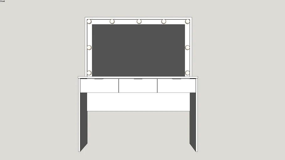 Penteadeira camarim 3d model