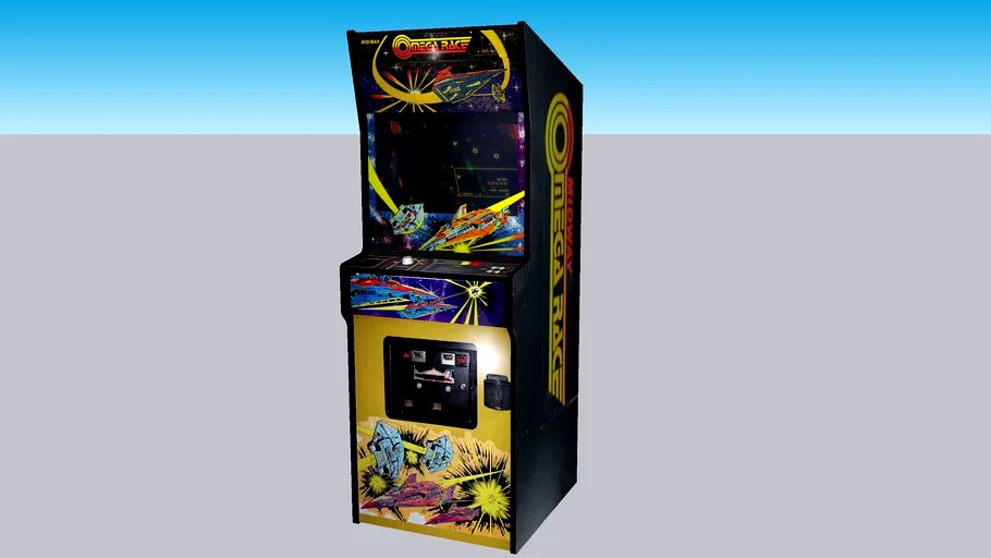 Omega Race arcade game REV.1 3d model