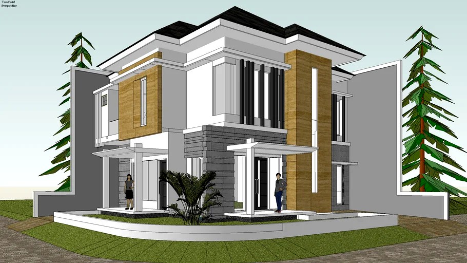 CORNER HOUSE 2 3d model