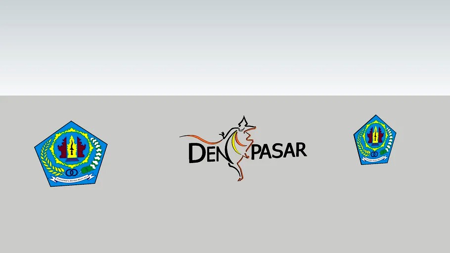 Logo Denpasar 3d model