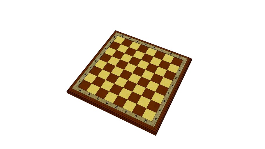 schaakbord-chess board 3d model