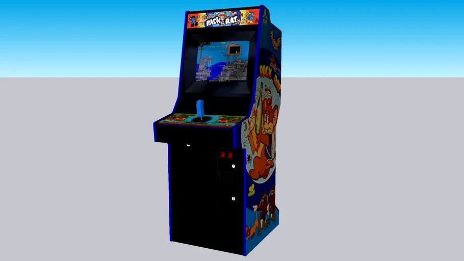 Peter Pack Rat arcade game 3d model