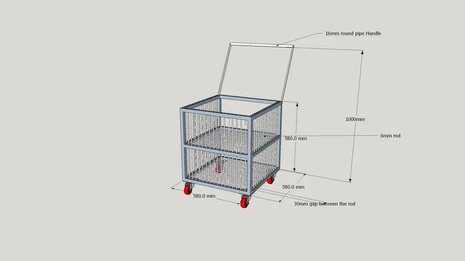Sieve Trolley 3d model