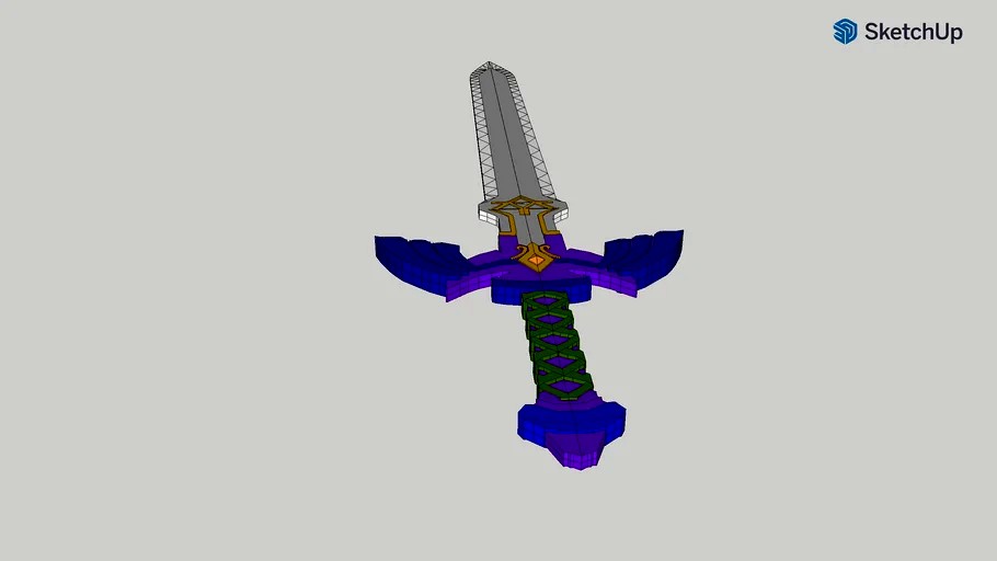 master sword 3d model