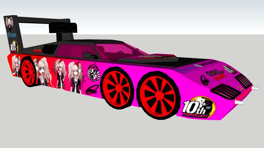 Danganronpa Junko Enoshima Itasha V2 3d model