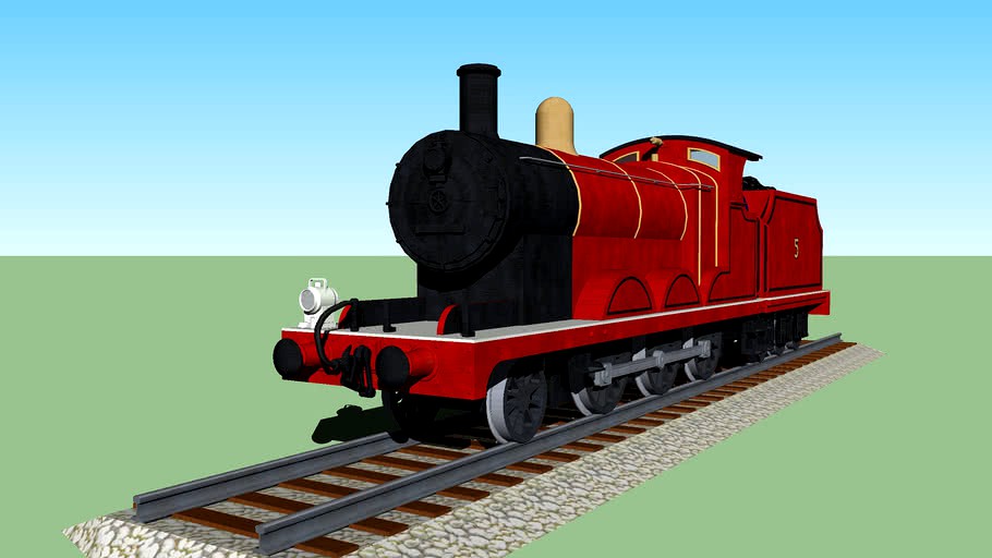 TTTE&F - James the Red Engine (Faceless) 3d model