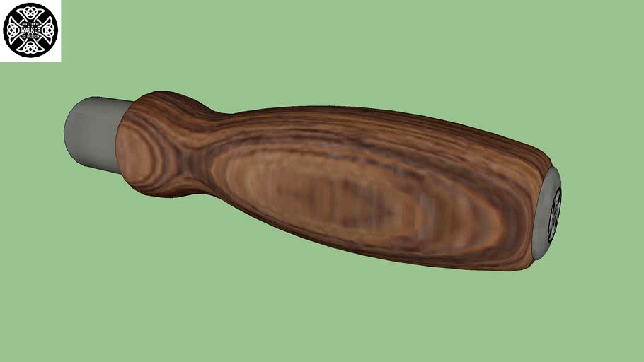 Tool Handle - Black Walnut 3d model