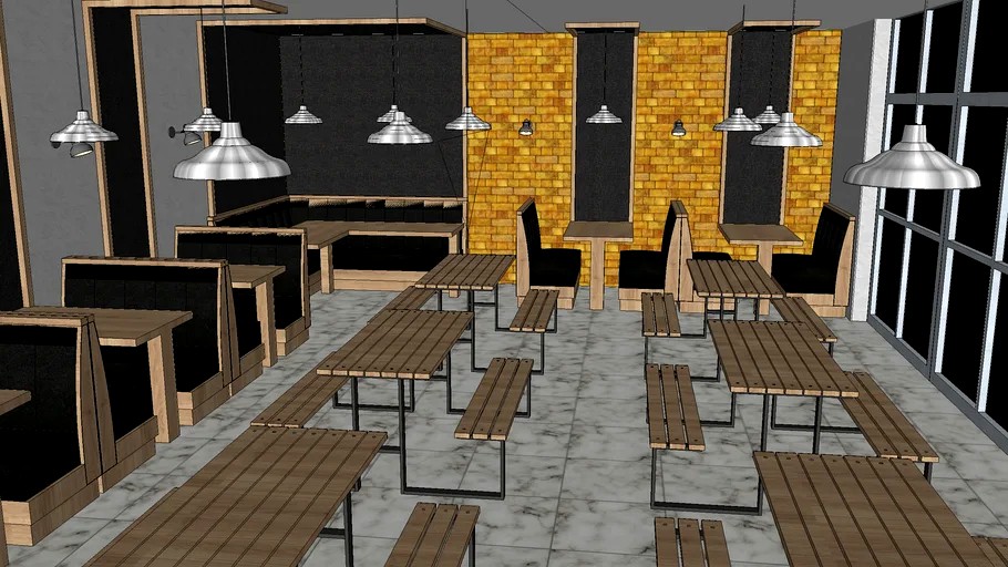 cafeteria 3d model