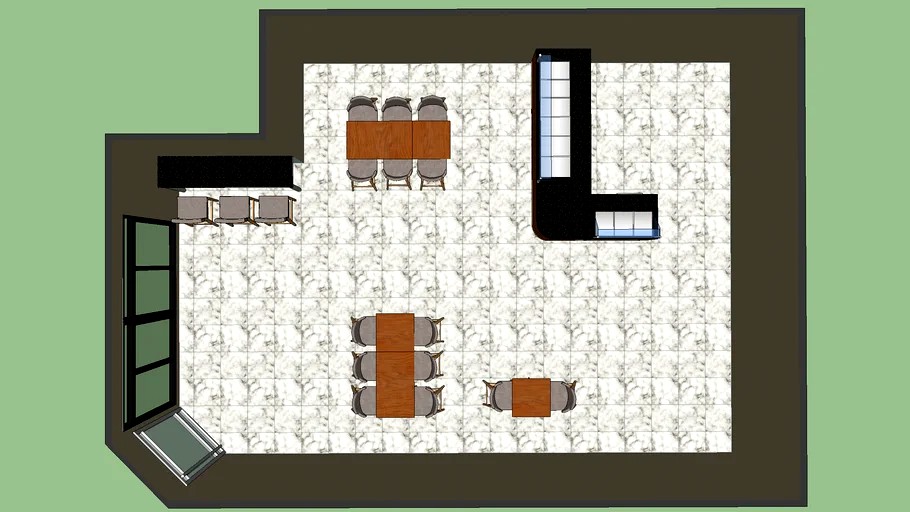 Restaurant Design Ideas 3d model