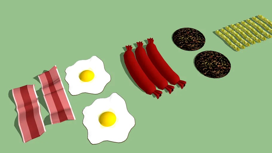 Food products 3d models / @Bruce3dModeler