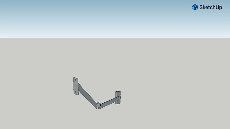 lift hinge flip up 3d model
