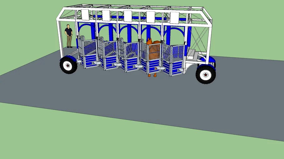 Starting gates 3d model